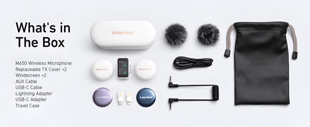 米Anker、iPhoneやAndroidスマートフォンにも対応したノイズキャンセリング機能搭載のマイクロホン「AnkerWork M650」を発売。