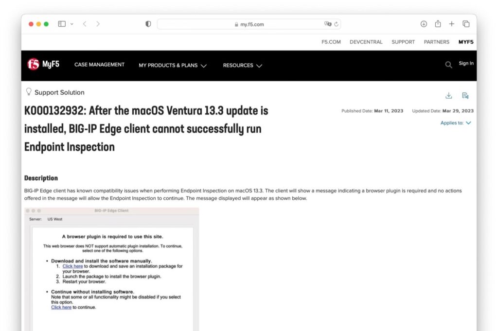 macOS 13.3 Venturaアップデート後に仮想マシンが起動しない、VPNクライアントが利用できない、スペースキーによるスクロールが ...