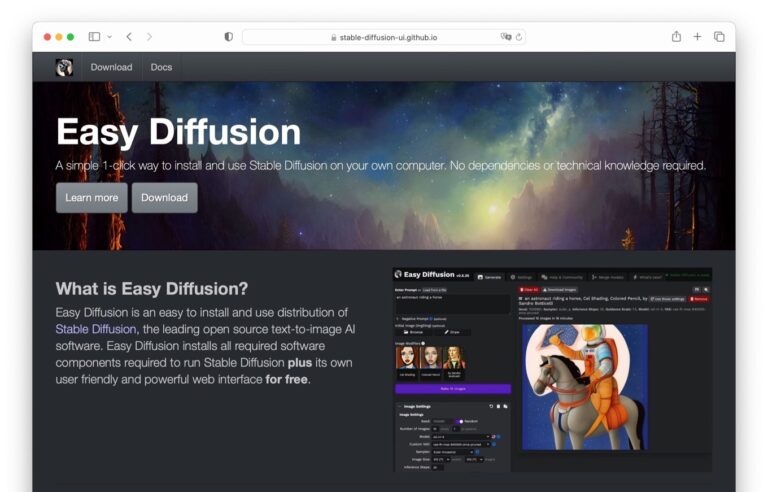 テキストから画像を生成できるStable Diffusionを1-clickでデスクトップ環境に構築できるオープンソースの「Stable ...
