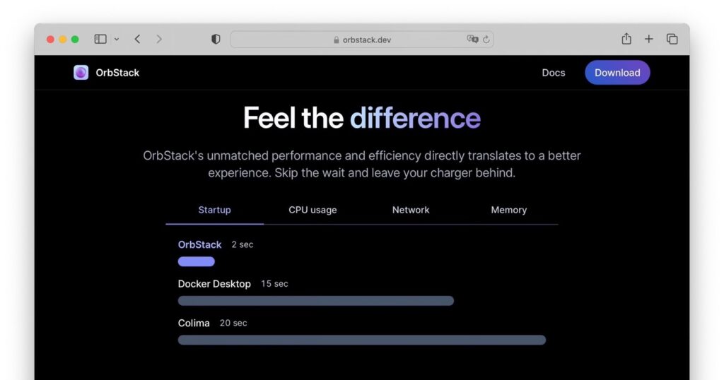 Mac上に素早くDockerやLinuxマシンを作成＆管理できる「OrbStack」のPublic Beta版が公開。