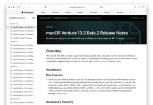 Apple、開発者向けに「macOS 13.3 Ventura」や「iOS/iPadOS 16.4」のBeta 2を公開。