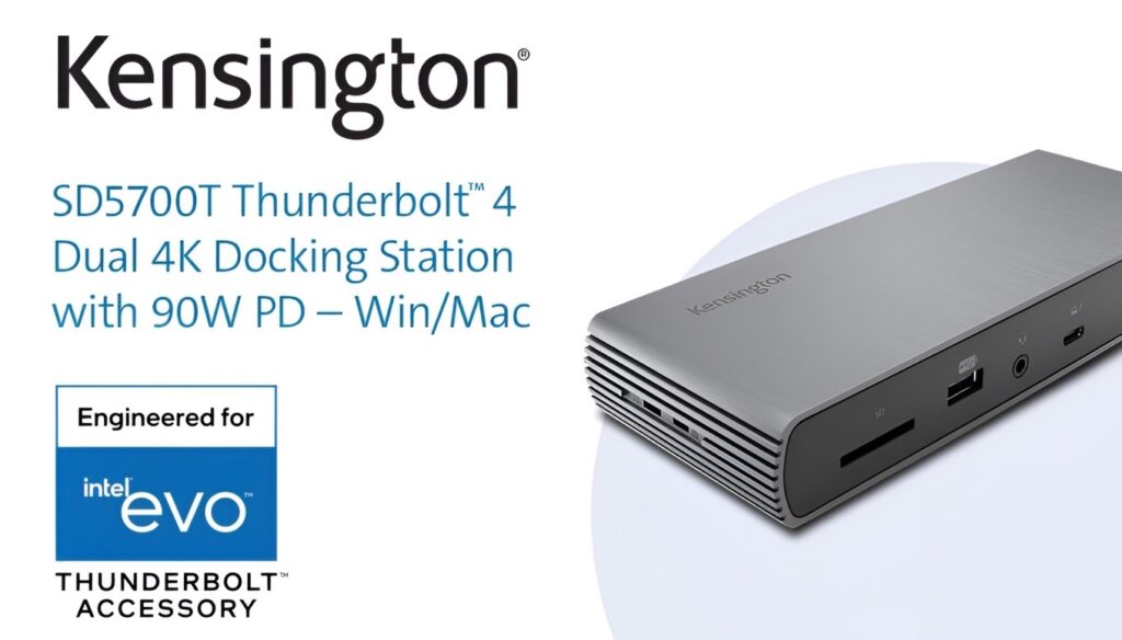 Kensington、Engineered for Intel Evo認証を取得し合計11ポートを搭載した「SD5700T ...