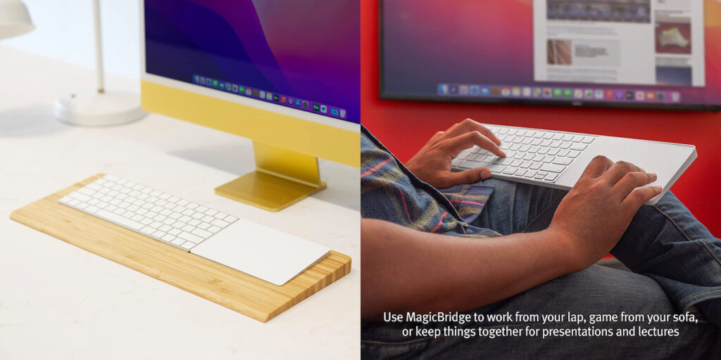 AppleのMagic KeyboardとMagic TrackpadをMacBookの様に一体化できる「Tyonit Harmony ...