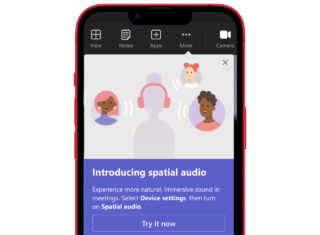 Microsoft、空間オーディオをサポートした「Teams」のPublic Preview版を公開。