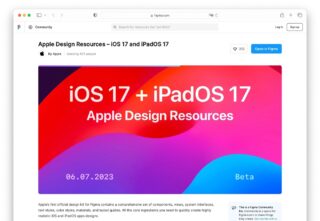 Apple、デザインツールFigmaに公式アカウントと「iOS 17 + iPadOS 17 Apple Design Resources」を公開。