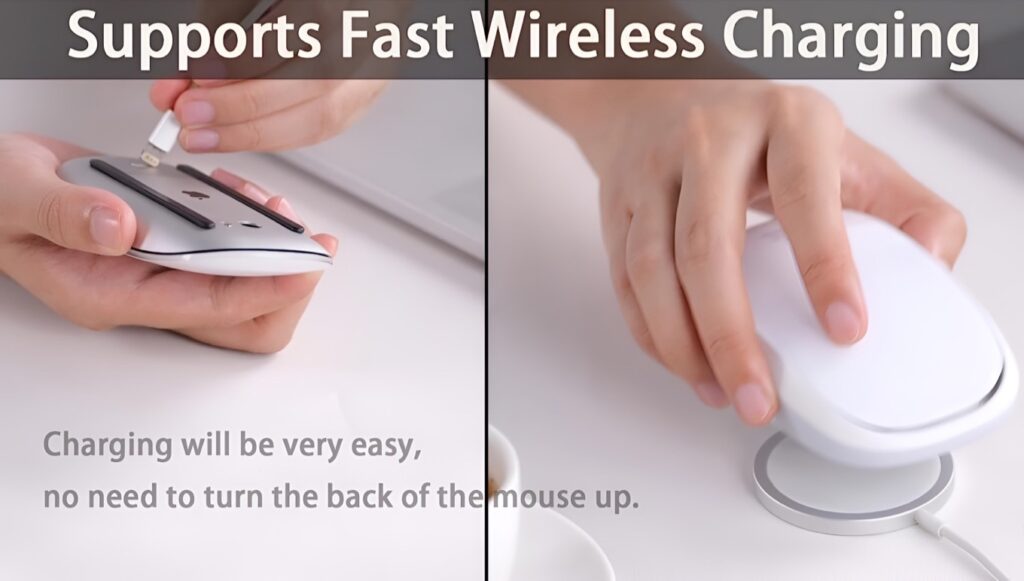 AppleのMagic Mouse 2をワイヤレス充電に対応させる充電ベース「Ergonomic Charging Base Grip for ...