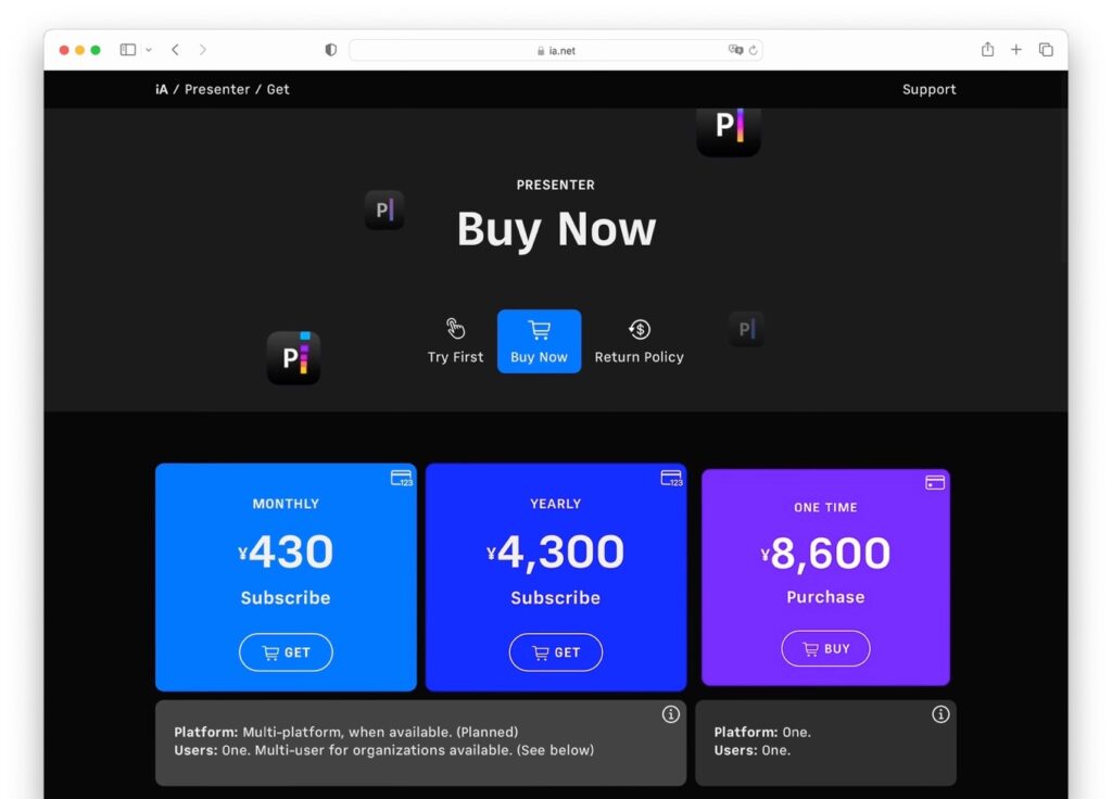 Markdownベースでプレゼンテーションスライドが作成できるMacアプリ「iA Presenter」が正式リリース。サブスクリプションと買い切りライセンスを用意。