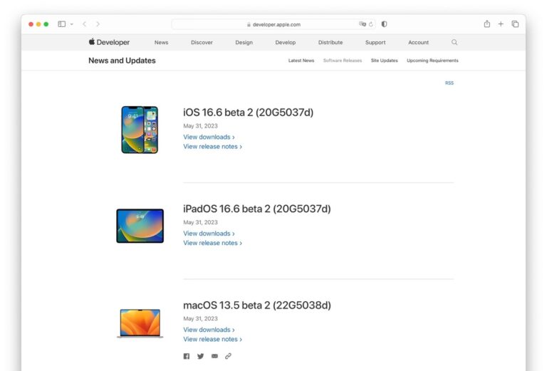 Apple、開発者向けに「macOS 13.5 Ventura」や「iOS/iPadOS 16.6」のBeta 2を公開。