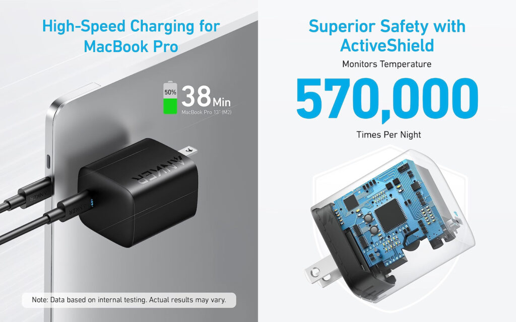 米Anker、最大67W出力でMacBook Proも充電可能な単ポートUSB急速充電器「Anker 315 Charger (67W)」を発売。