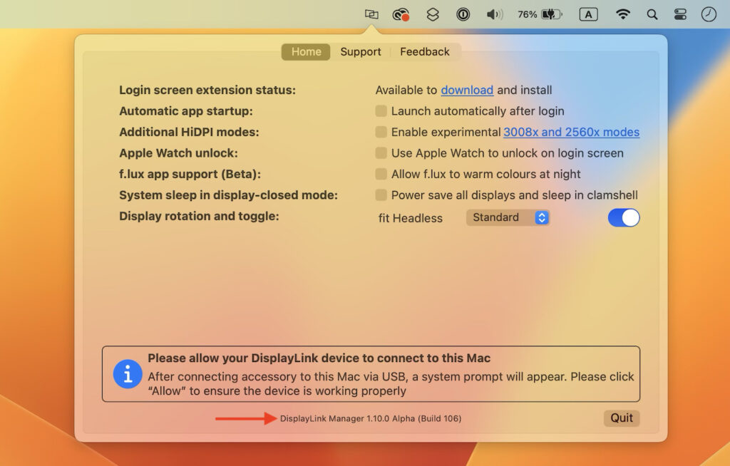 最新のDisplayLink DL-6150製品とDL-7xxx製品で代替エンコーダーをサポートした「DisplayLink Manager v1.9」と、macOS 14 Sonomaを初期 ...