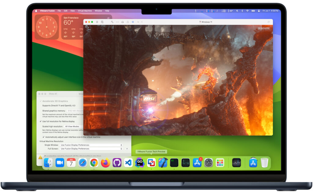VMware、macOS 14 Sonoma搭載のApple Silicon Mac上に構築したWindows 11 on Armで ...