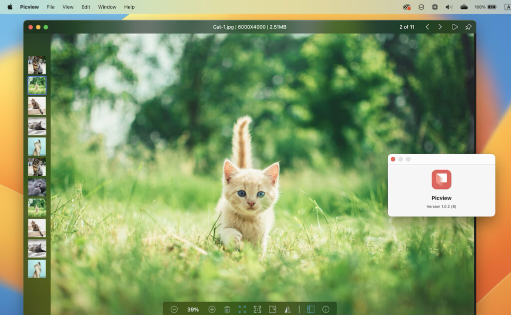 Windowsフォトのような操作感で画像を表示出来るMac用フォトビューワー「Picview」がリリース。