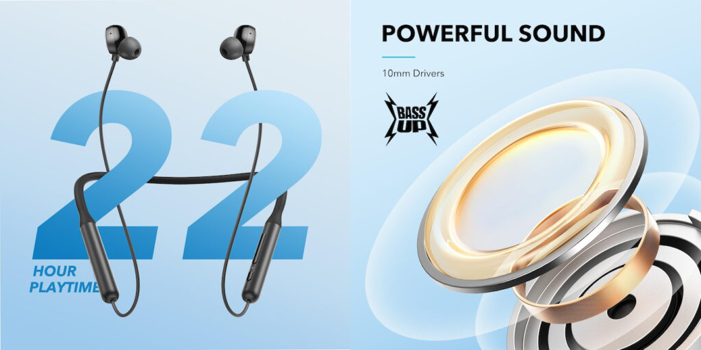 米Anker、フル充電で最大22時間の音楽再生が可能なネックバンドタイプのワイヤレスイヤホン「Soundcore Life U2i」を発売。