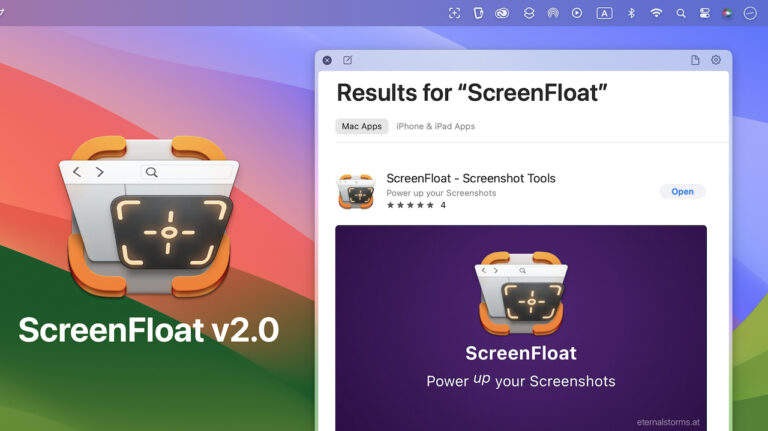 Eternal Storms、Mac用スクリーンショットユーティリティ「ScreenFloat v2.0」をリリース。Swiftで刷新され録画やクリップボード、テキスト/顔認識、フォーマットの ...