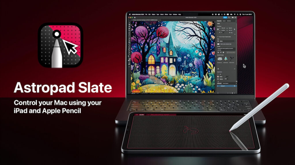 Astro HQ、iPadとApple Pencilを使ってペンタブレットのようにMacを操作できるアプリ「Astropad Slate ...
