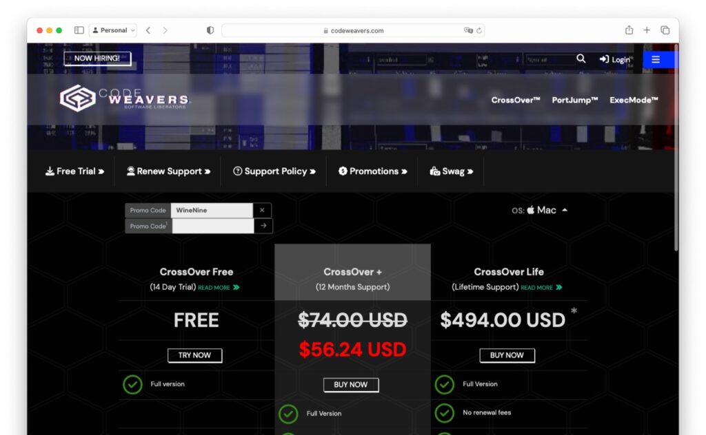CodeWeavers、7,000以上の改善が行われたWine 9.0採用のWindows互換レイヤー「CrossOver v24 for Mac」をリリース。アップデート記念セールも開催中。
