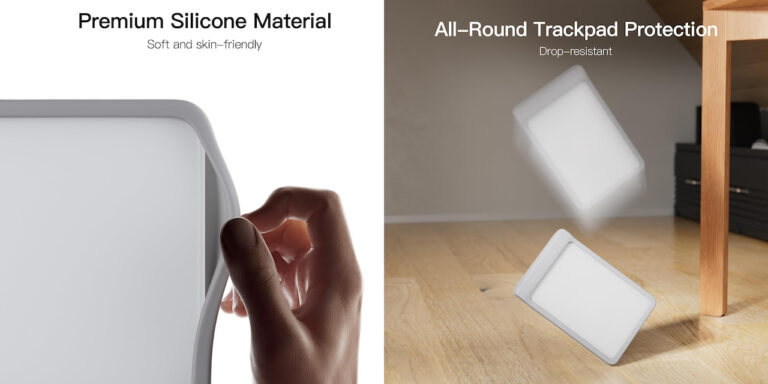AppleのMagic Trackpadを保護し、持ち手を追加できるシリコンケース「Klearlook Silicone Protective ...