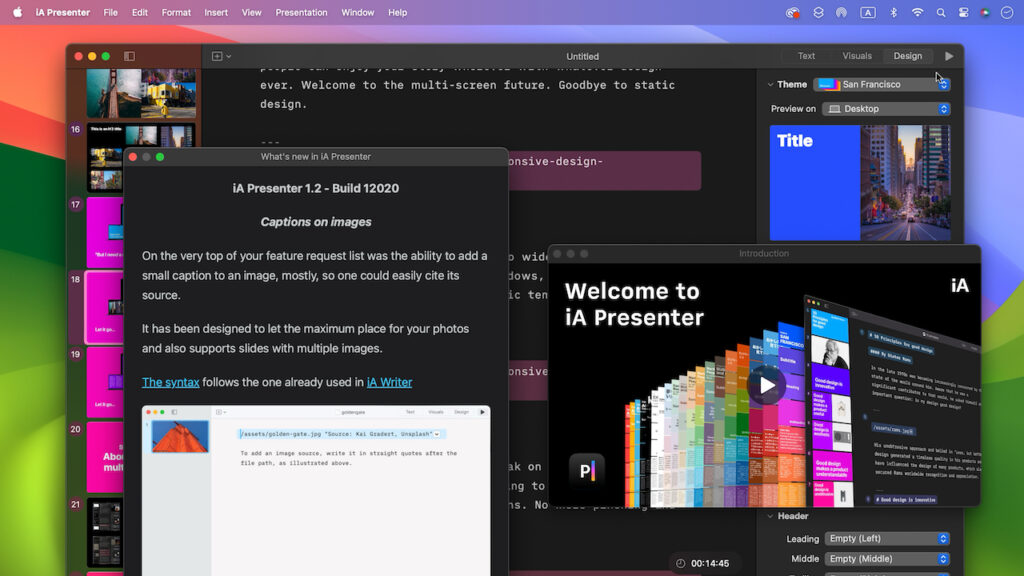 iA、InstagramやTikTokに最適な書き出し機能を備えたMarkdownベースのプレゼンテーションスライド作成アプリ「iA Presenter for Mac v1.2」をリリース ...