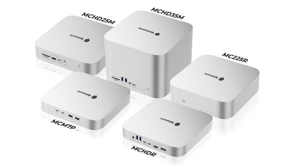 Yottamaster、Mac miniやMac Studioと同じフットプリントで最大40TB HDD+8TB SSDストレージを搭載可能で ...