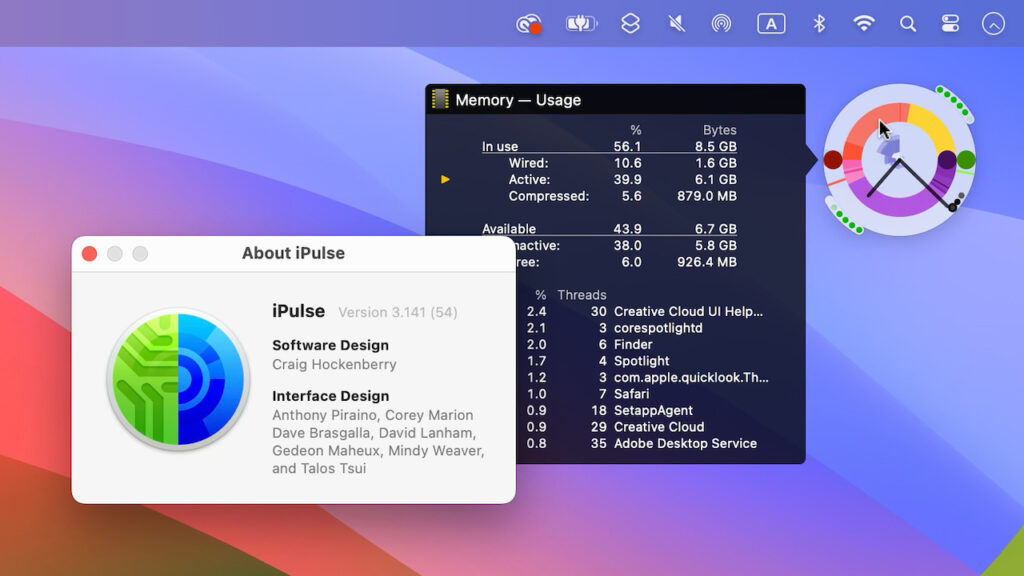 The Iconfactory、CPUやGPU、メモリ使用率を表示してくれるMac用システムモニタアプリ「iPulse」のiPhone/iPad版をリリース。PinP機能を利用し常にシステム ...