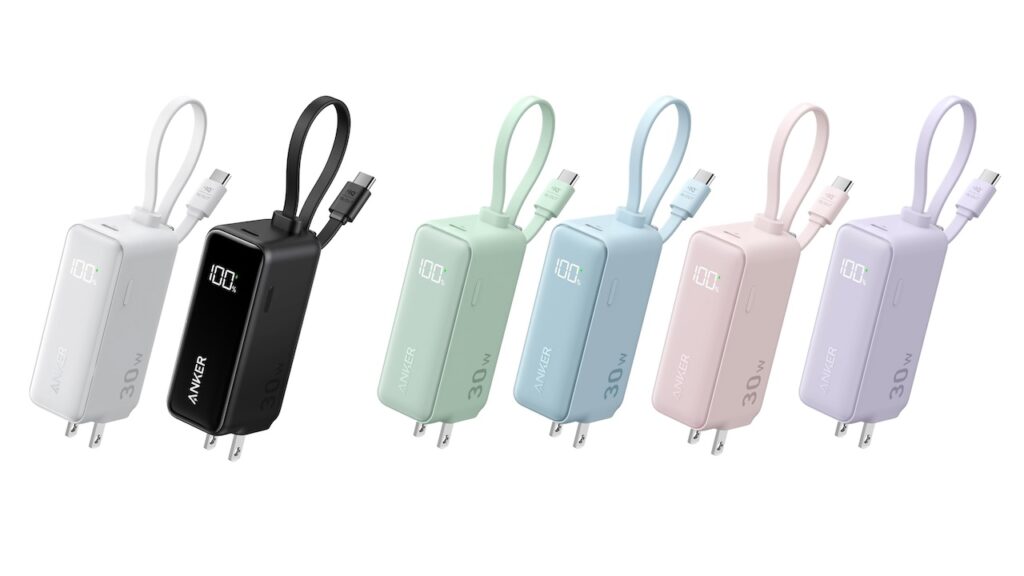 Anker Japan、USB急速充電器としても利用可能なUSB-Cケーブル一体型のモバイルバッテリー「Anker Power Bank ...