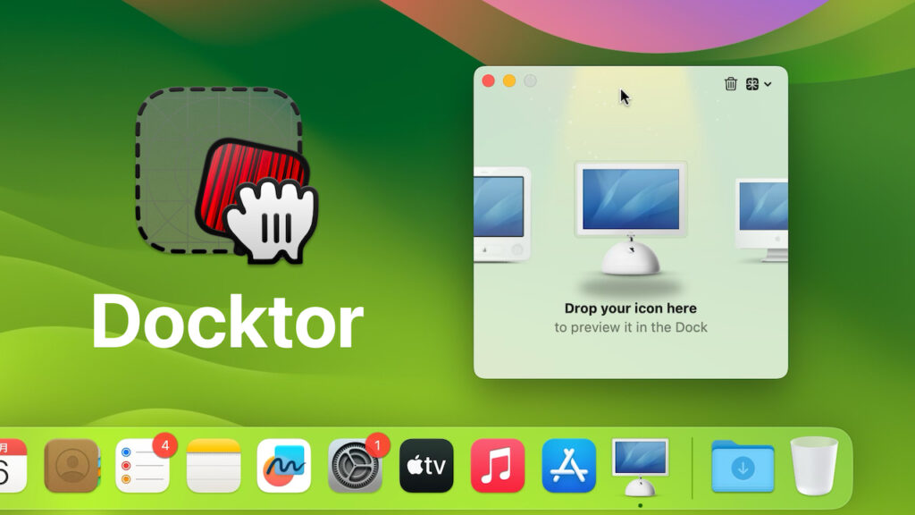 デザインしたmacOSアプリのアイコンをDockでプレビューできる開発者向けアプリ「Docktor」がリリース。