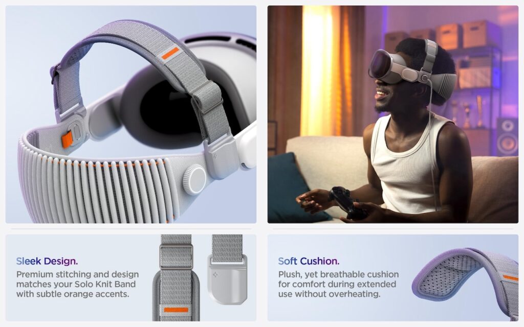 米Spigen、Vision Proを安定して使用できるようにするヘッドストラップ「Spigen DR210 Padded Head ...