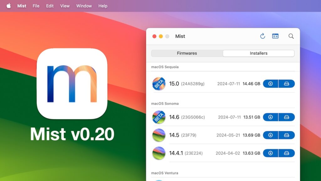 macOS 26 Tahoeインストーラーのダウンロードに対応した「Mist v0.30」がリリース。 | AAPL Ch.
