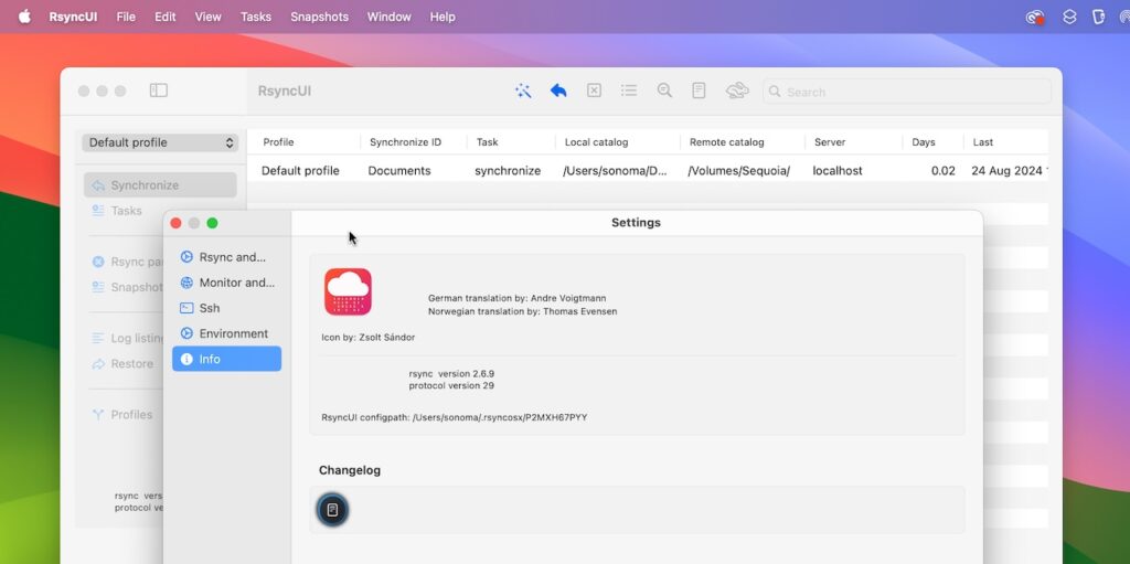 macOS 15 Sequoiaやインポート/エクスポート機能をサポートしたrsyncのSwiftUI実装「RsyncUI v2.1」のRC版が公開。
