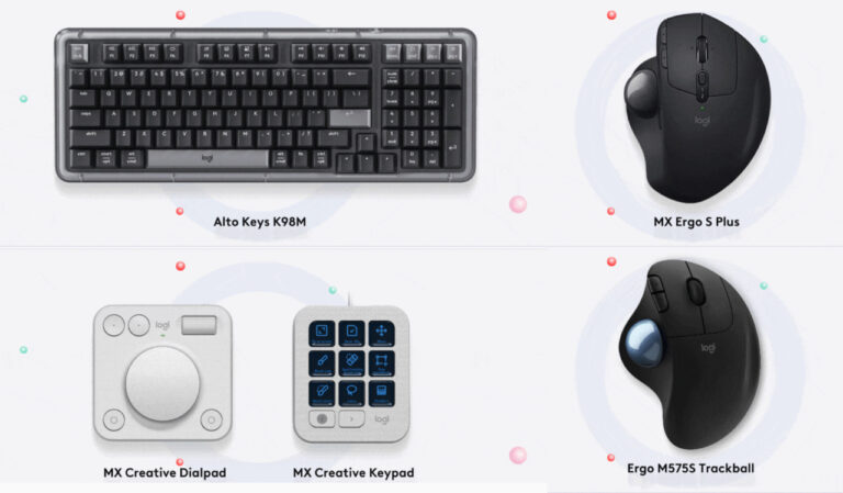 Logitech、Ergo M575S TrackballやMX Ergo S Plus、Creative Consoleをサポートし、新たに ...