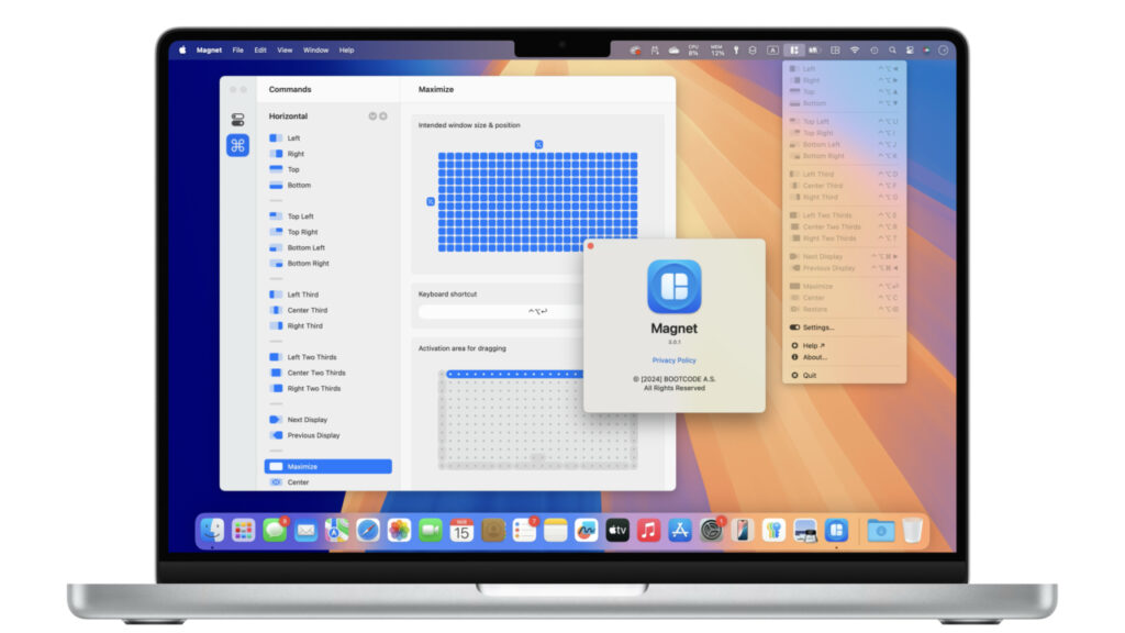 Swiftで書き直されmacOS 15 SequoiaやiCloud同期をサポートしたMac用ウィンドウマネージャ「Magnet v3.0」が ...
