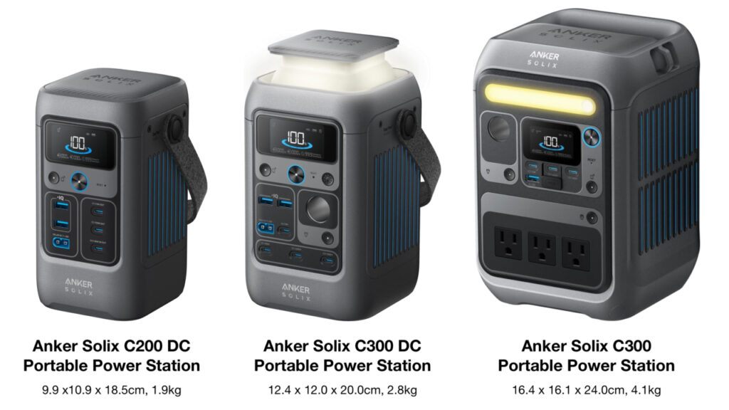 米Anker、SOLIX C300 DCよりコンパクトで3つのUSB-Cと2つのUSB-Aポートを搭載したポータブル電源「Anker ...
