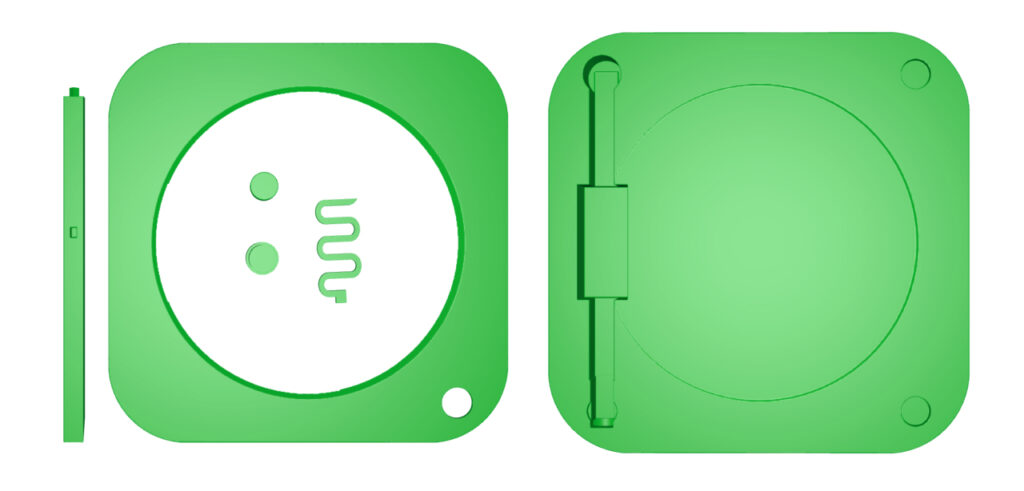 Mac mini (2024)の底面の電源ボタンを正面から押せるようにするボタン付きベース「Base with Power Button ...