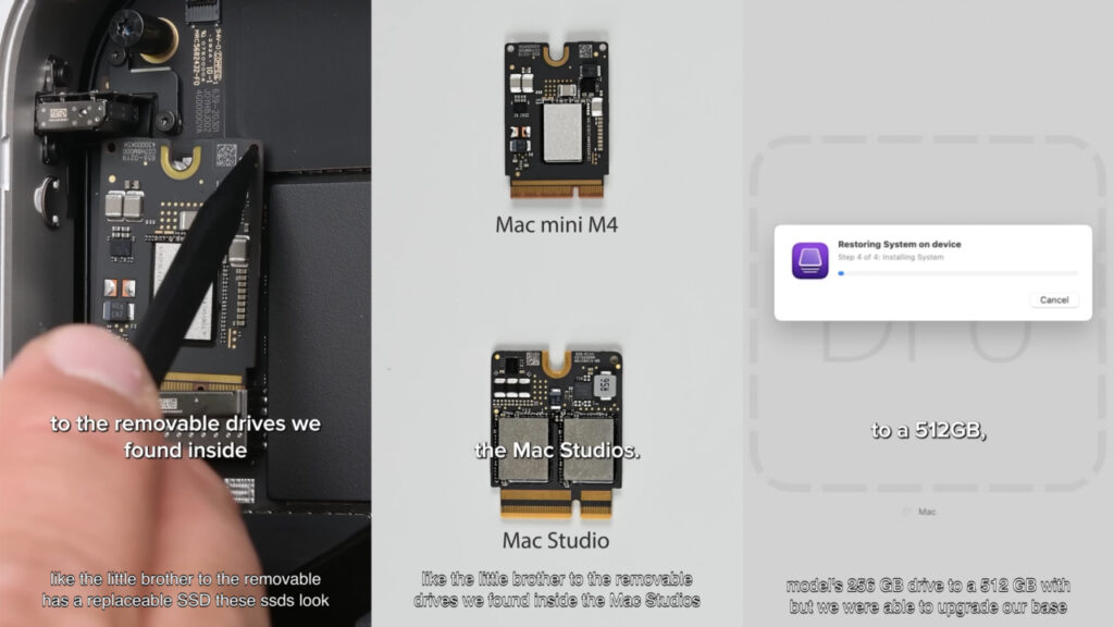 iFixit、Apple M4チップを搭載したMac mini (2024)のSSDがアップグレード出来ることを確認。 | AAPL Ch.