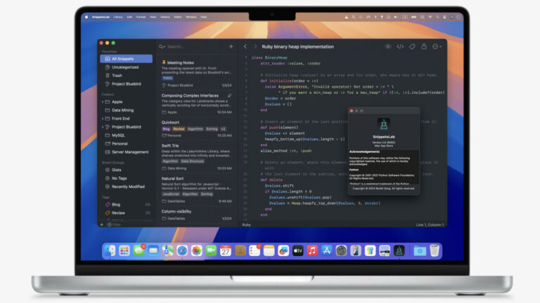 Mac App Store Best of 2015にも選出されたMac用コードスニペットアプリ「SnippetsLab」が無償化 ...