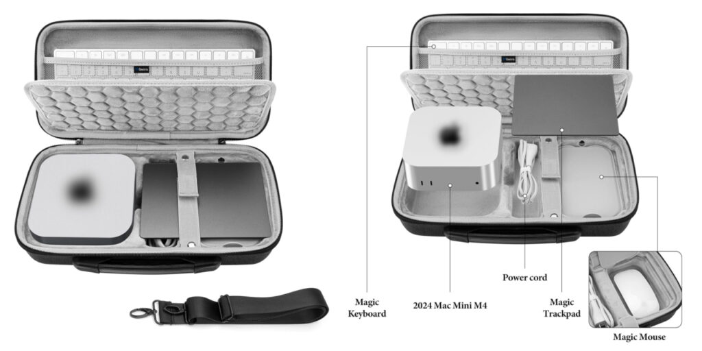 Apple M4チップを搭載したMac mini (2024)と周辺機器を収納して持ち運べるキャリングケースが発売。 | AAPL Ch.