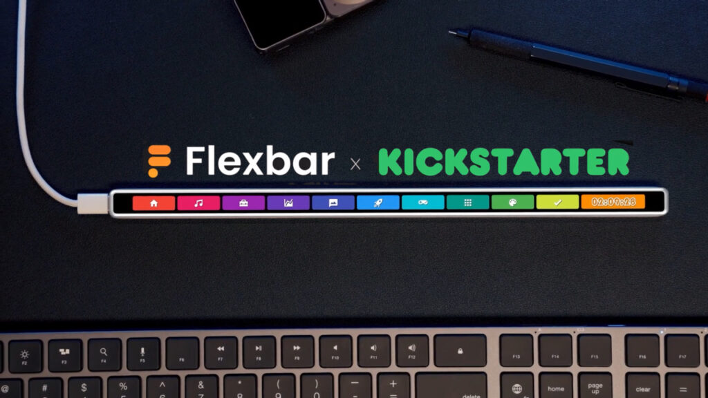 MacBook ProのTouch Barをスタンドアローン化したようなOLEDタッチバーディスプレイ「Flexbar」がクラウドファンディング初日で目標額を達成。 | AAPL Ch.