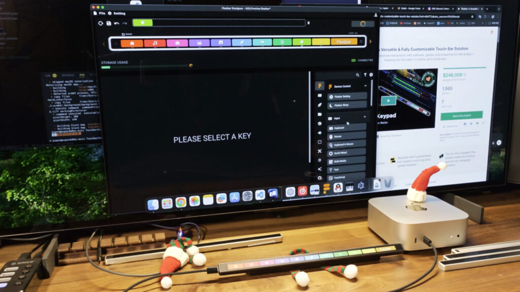 MacBook ProのTouch Barをスタンドアローン化したOLEDタッチディスプレイFlexbar用のカスタマイズアプリ「FlexbarDesigner for macOS」がリリース ...
