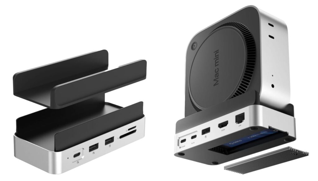 ORICO、Mac mini (2024)にUSB-A/-CポートやHDMI、Ethernetポート、NVMe SSDを増設し電源ボタンも押しやすくしてくれる10-in-1縦置きスタンド ...