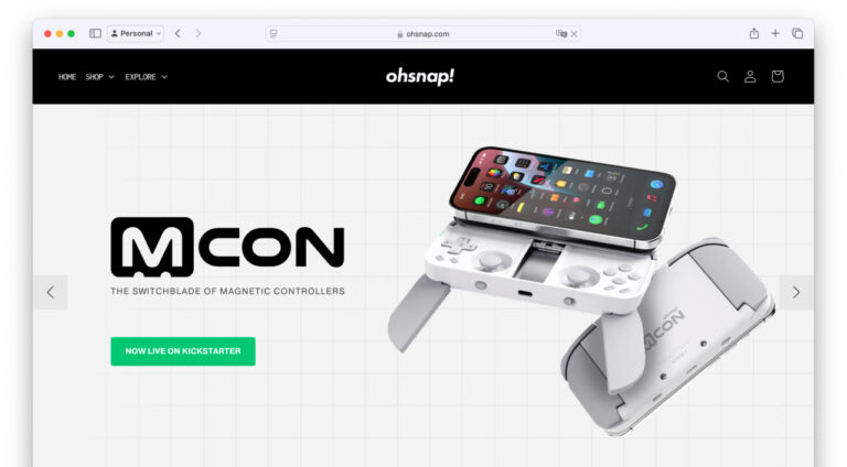 iPhoneにMagSafe接続できるスライド式のモバイルゲームコントローラー「MCON Controller」がKickstarterで発売 ...