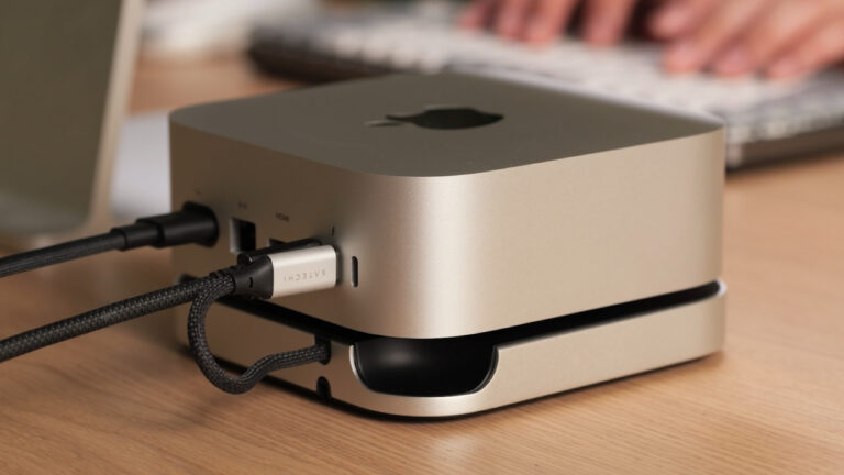 米Satechi、2025年春に発売予定のMac mini (2024)用USBハブ「Mac Mini M4 Stand & Hub with ...